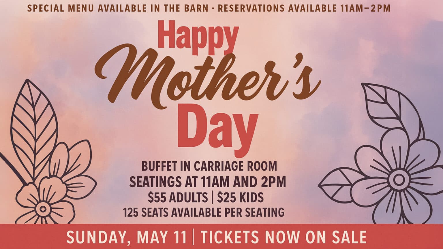 Mothers Day Buffet & Brunch at Allenberry Resort - Allenberry Resort + Spa